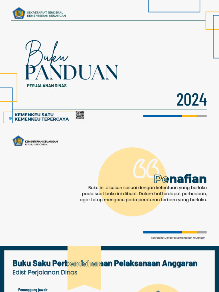Buku Panduan 2024 Perjadin Kemenkeu | PDF