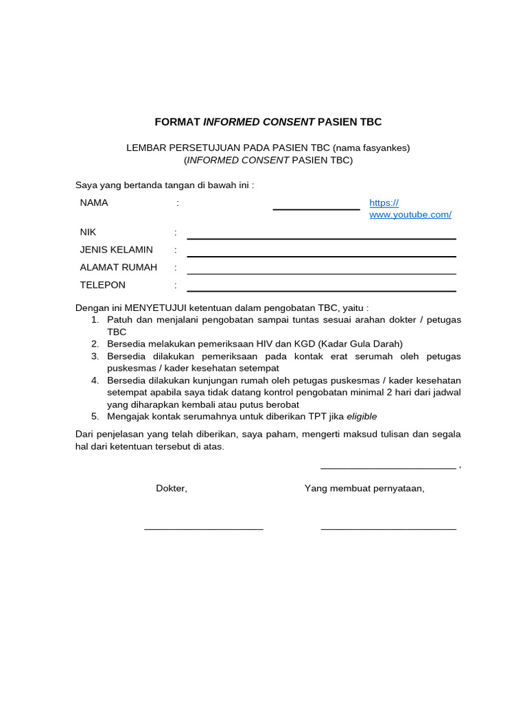 NEW Format Informed Consent TBC | PDF