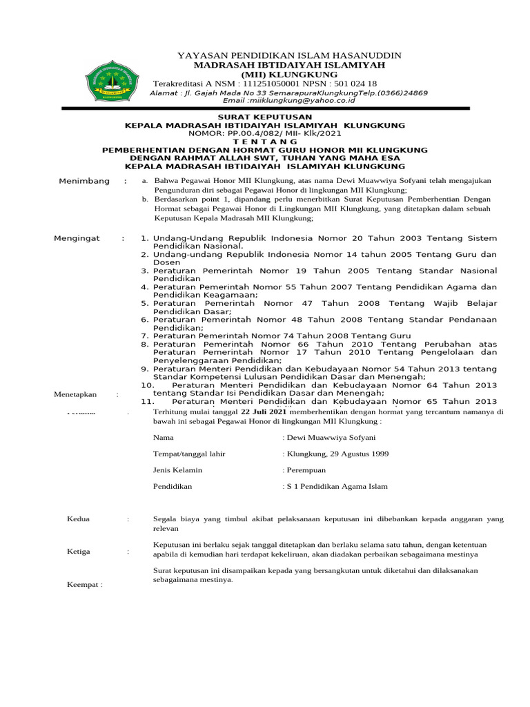 Yayasan Pendidikan Islam Hasanuddin | PDF