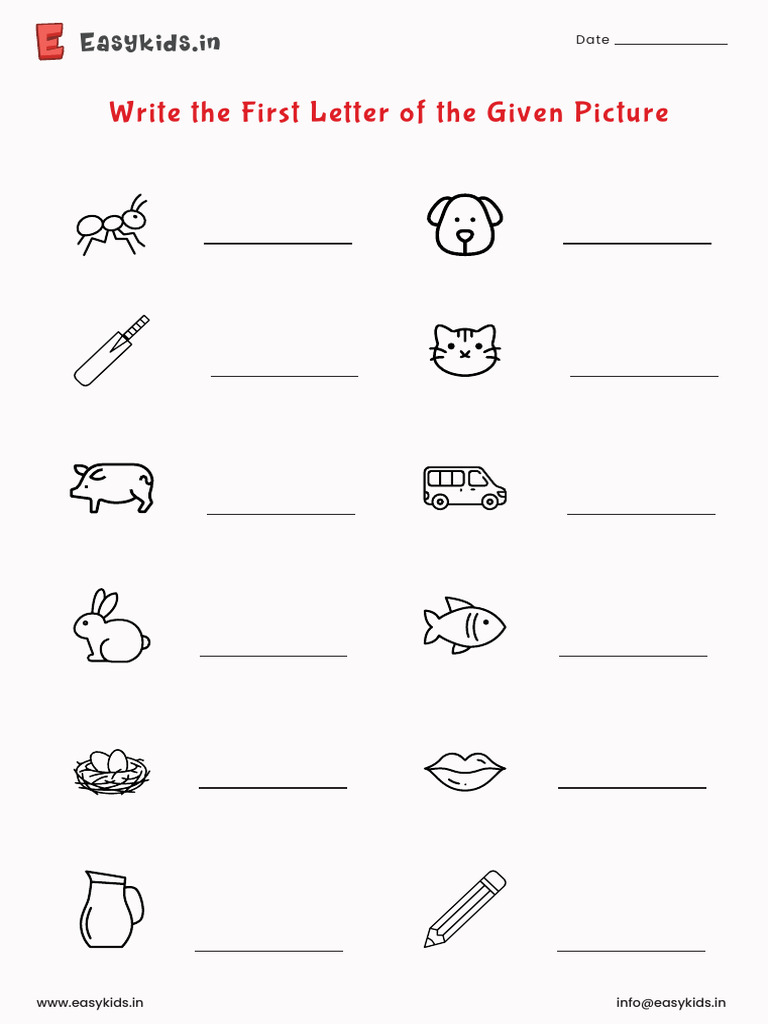 Write First Letter | PDF