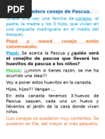 Cuento Conejo de Pascua | PDF | Pascua de Resurrección