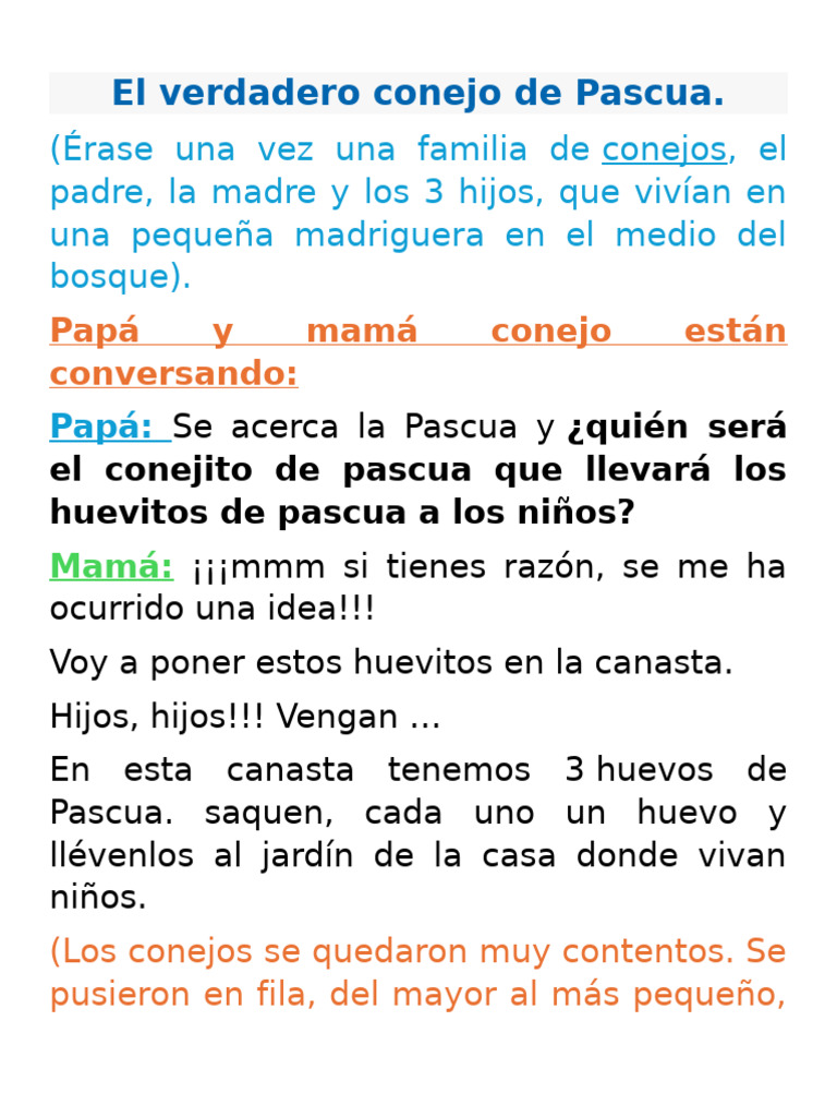 El Verdadero Conejo de Pascua | PDF