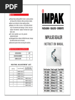Impulse Sealer Instruction Manual | PDF | Switch | Electrical Connector
