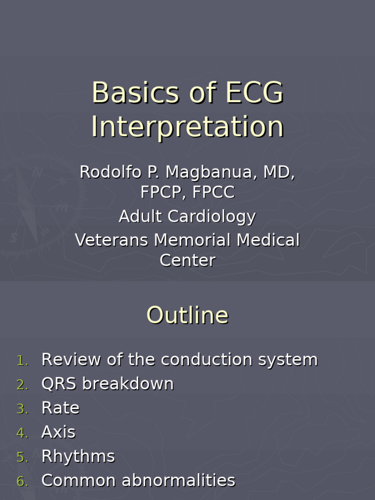 Basics of EKG Interpretation | PDF | Electrocardiography | Ventricle ...