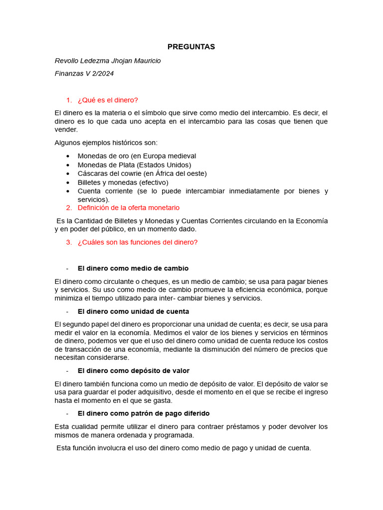 PRACTICA 2 | PDF | Dinero | Moneda