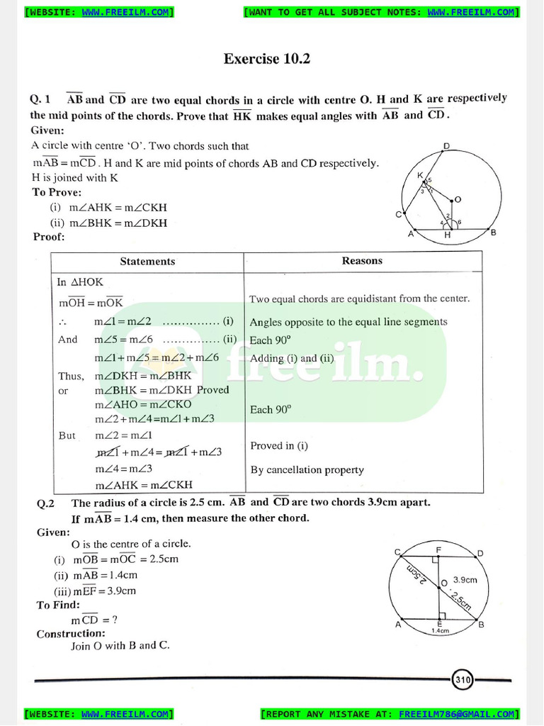 10th Maths Chap10 Ex 10.2 | PDF