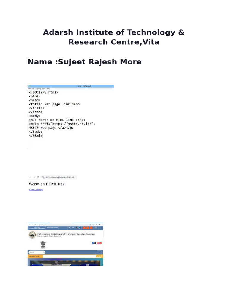 Adarsh Institute of Technology & Research Centre, Vita Name:Sujeet ...