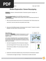Karyotyping and Chromosomal Disorders Guide | PDF | Karyotype | Chromosome