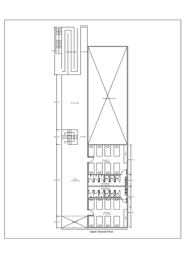 Batiawan Floor Plan Upper Ground FLoor | PDF