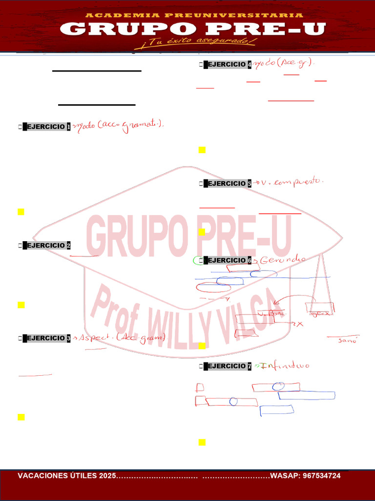 RPT Lenguaje Ordinario - Pràcticas Preu (Semana V) | PDF | Verbo | Lingüística