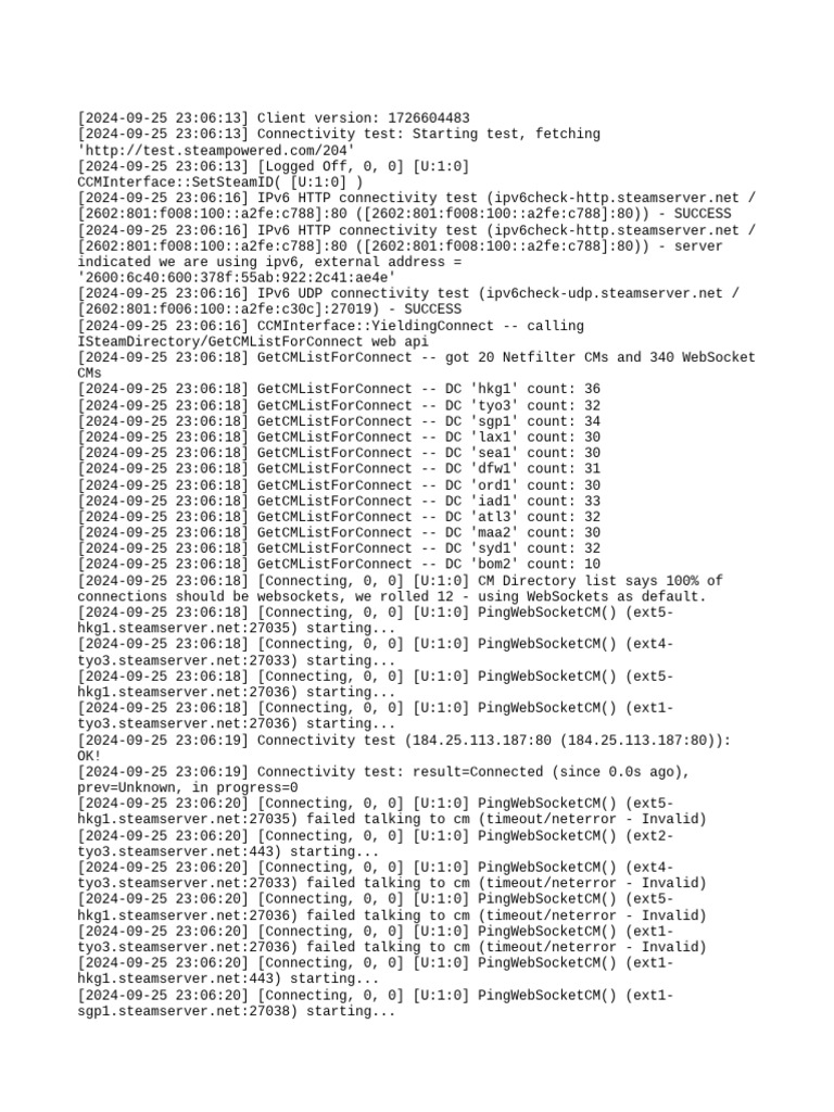 Connection Log.previous | PDF | Proxy Server | I Pv6