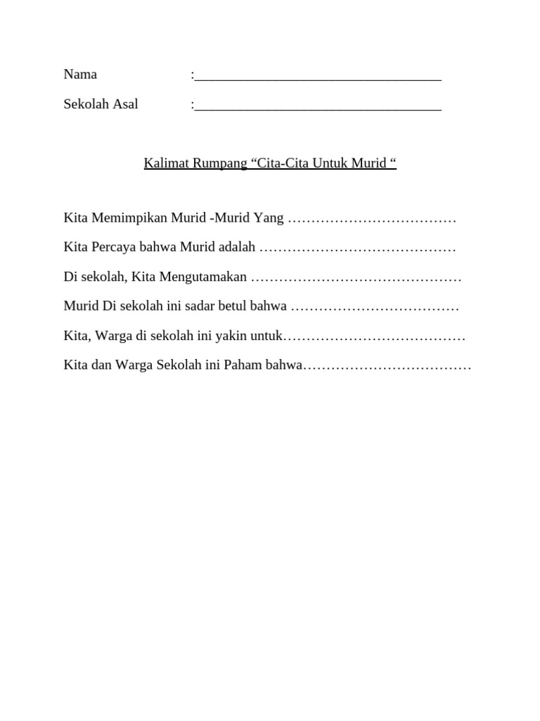 Kalimat Rumpang | PDF