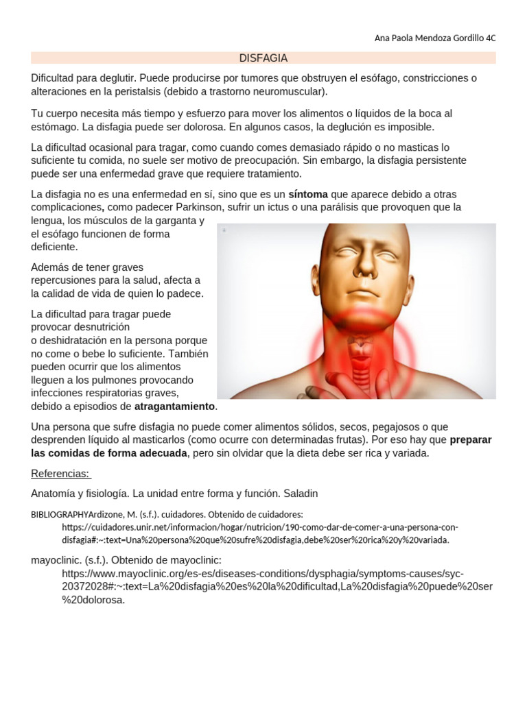 DISFAGIA Resumen 1 | PDF