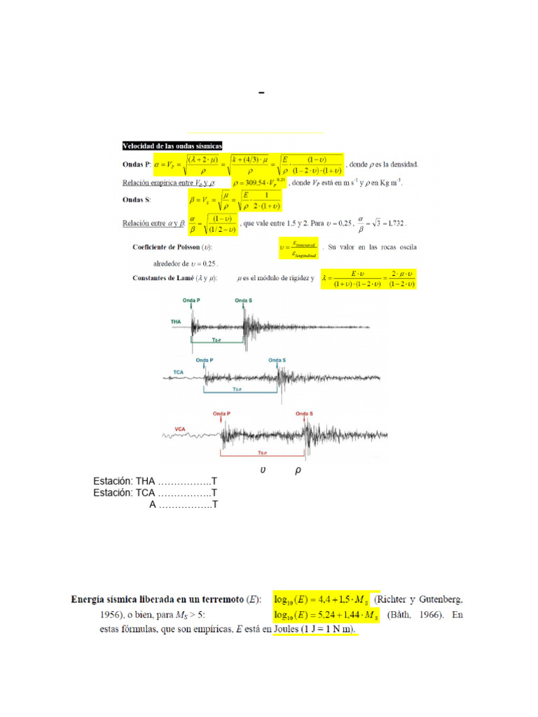 1ra Practica Sismorresistencia 2019 2 | PDF | Temblores | Sismología