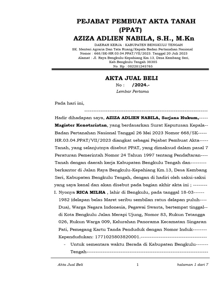 AJB LEMBAR PERTAMA (2) | PDF
