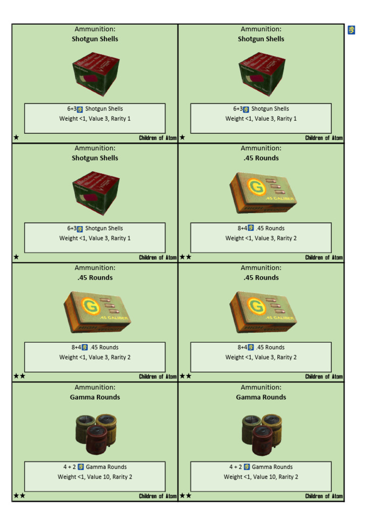 Fallout 2d20 - Loot Cards - Wave 4 - Children of Atom.pdf · versão 1 ...
