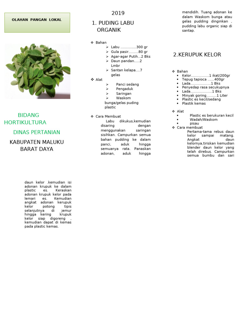 Olahan Pangan Lokal | PDF