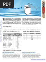 Water Hammer Arrestor: Sizing & Placement Guide | PDF | Plumbing | Liquids