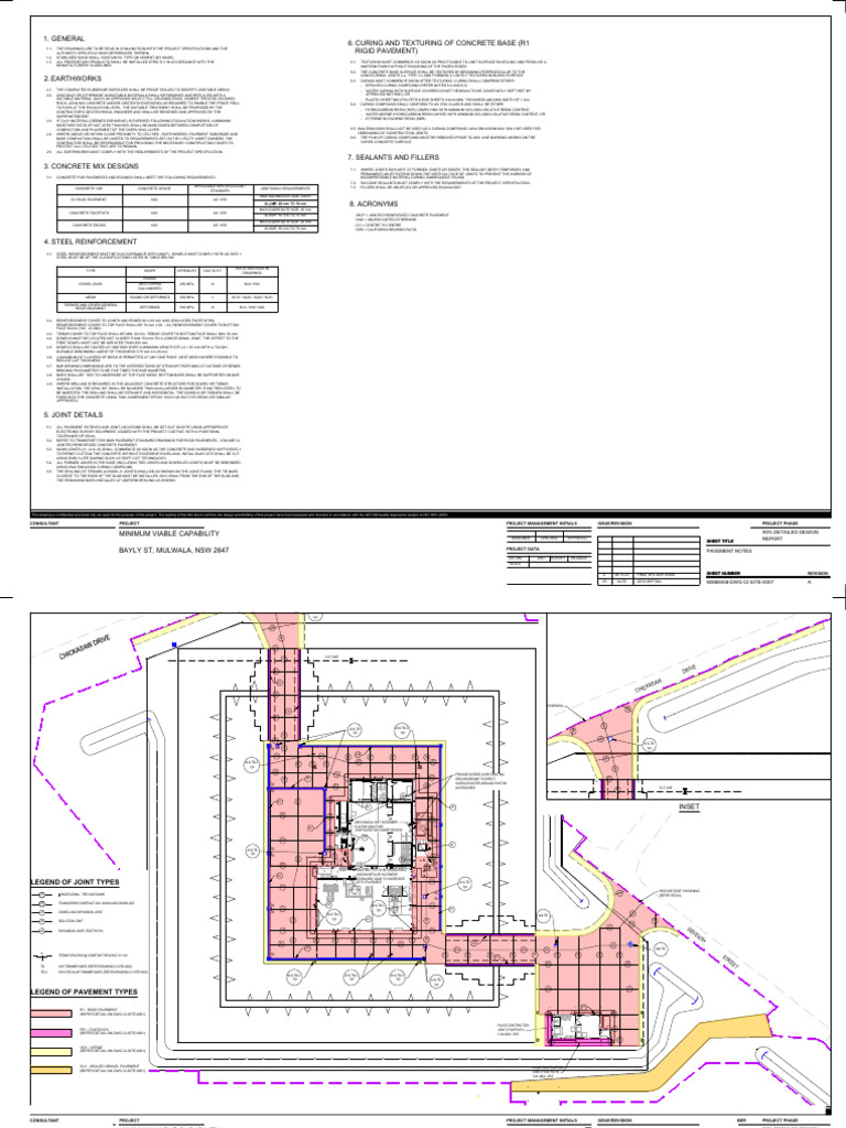 60688458-DWG-CI-Site_0007 - Pavement Notes--00 | PDF | Concrete | Road ...