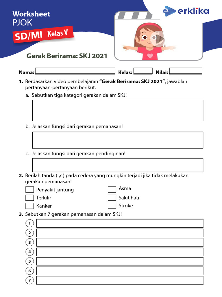 SD Pjok Kelas V - Gerak Berirama - SKJ 2021 | PDF