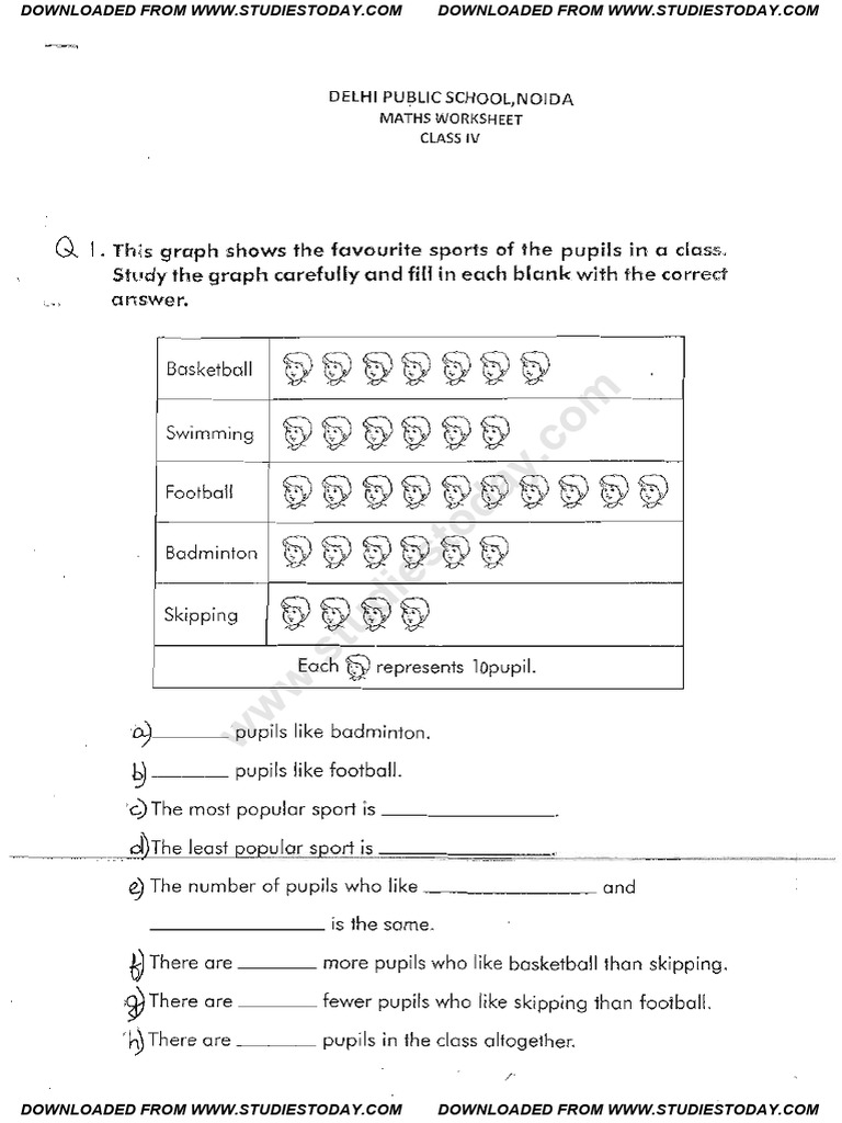 CBSE Class 4 Maths Revision Worksheet 3 | PDF