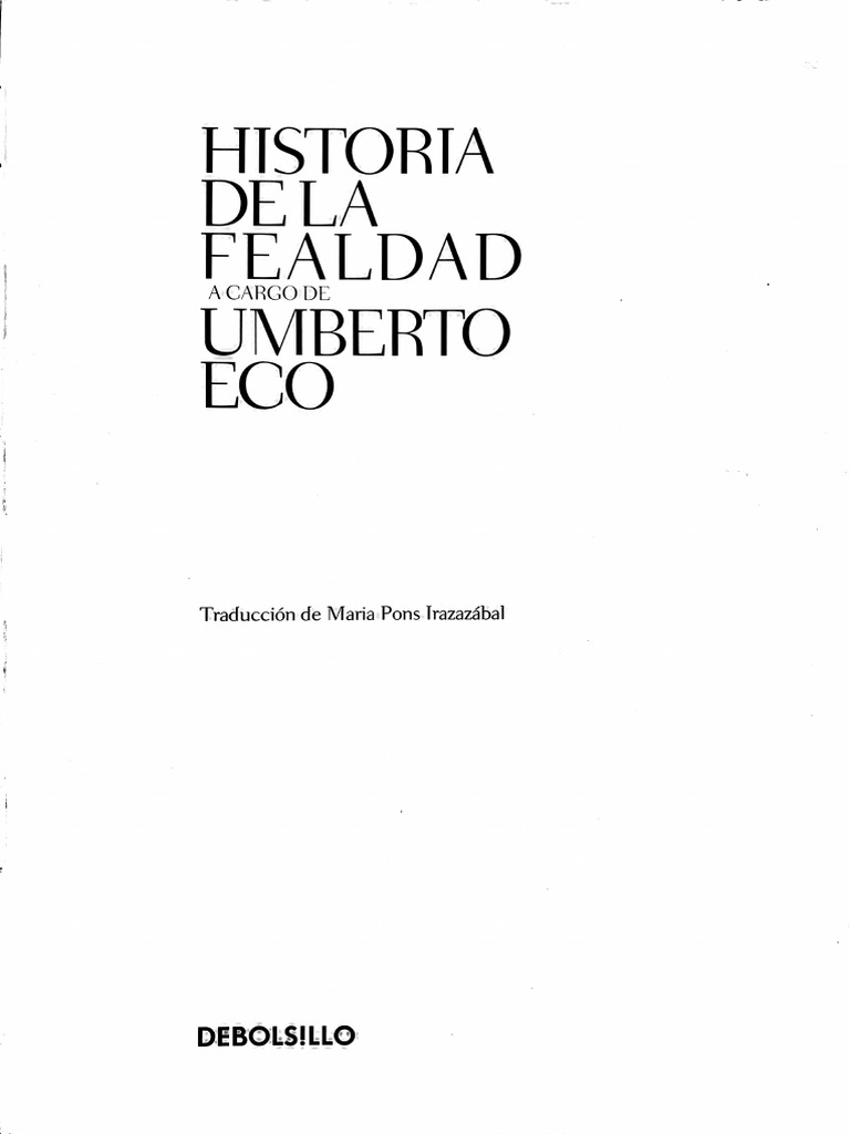 Umberto Eco - Historia de La Fealdad - PP 365-419 | PDF | Vanguardia ...