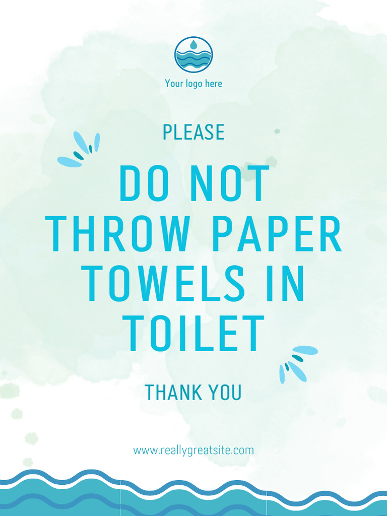 Proper Paper Towel Disposal Notice | PDF