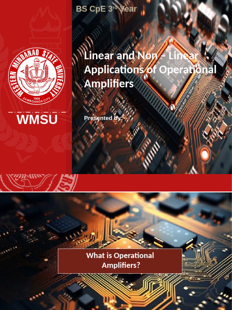 Linear and Non Linear Operational Amplifier | PDF | Operational ...