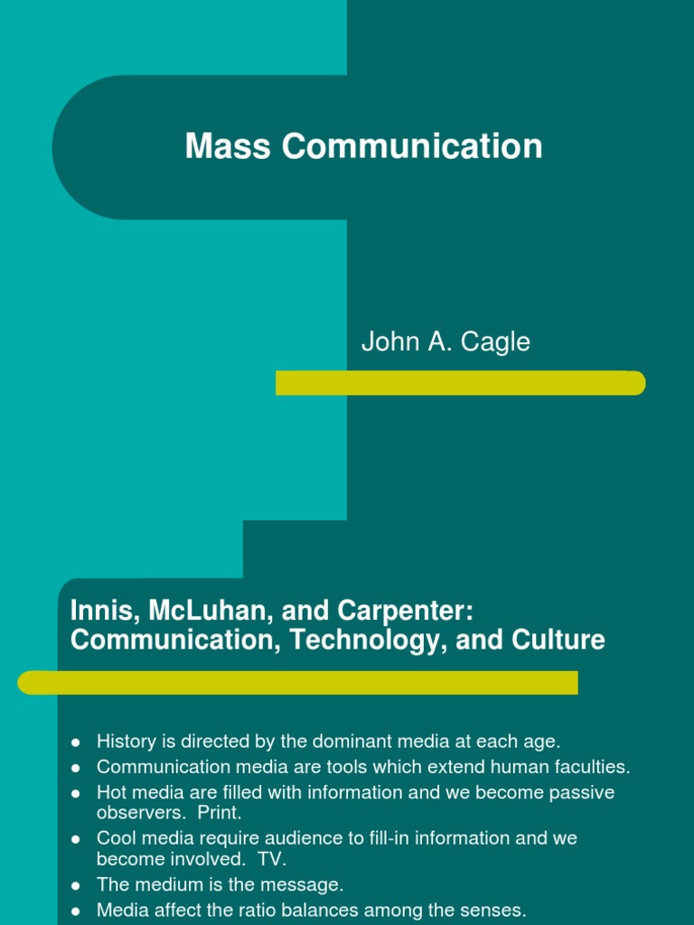 Mass Communication | PDF | Social Science