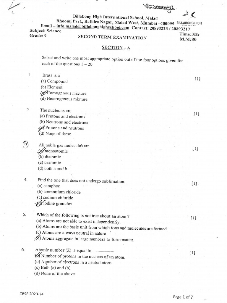 Second Term Sci | PDF