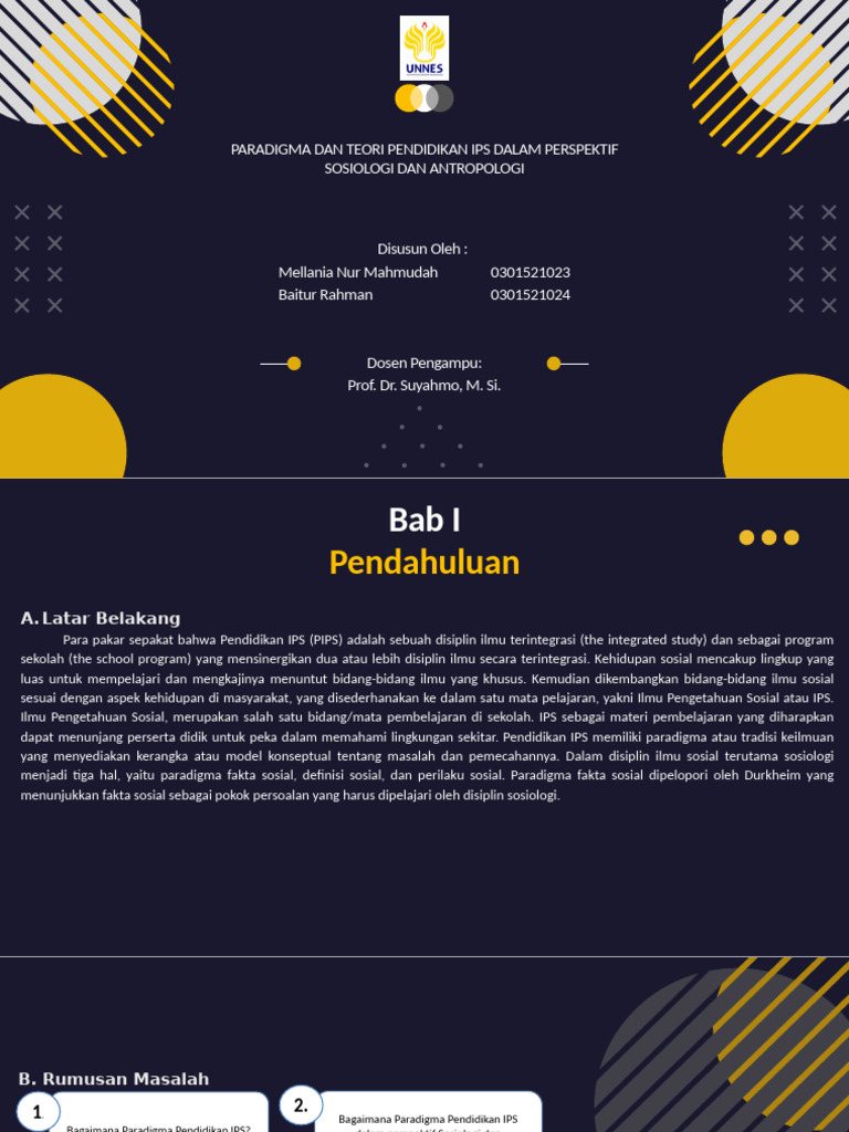 PPT KELOMPOK PARADIGMA DAN TEORI PENDIDIKAN IPS | PDF