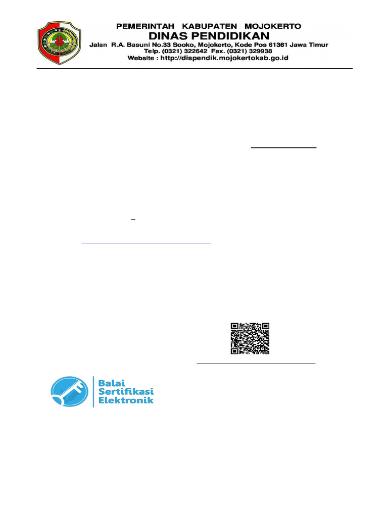 Surat Pemberitahuan TAPERA | PDF