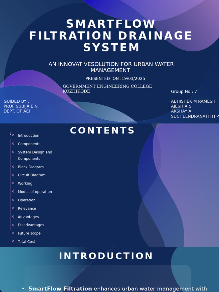 Smartflow Filtration Drainage System (1) Fin l [1] | PDF | Pump | Relay