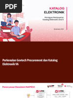 Panduan Praktis INAPROC & Katalog V6 Untuk PP - PPK | PDF