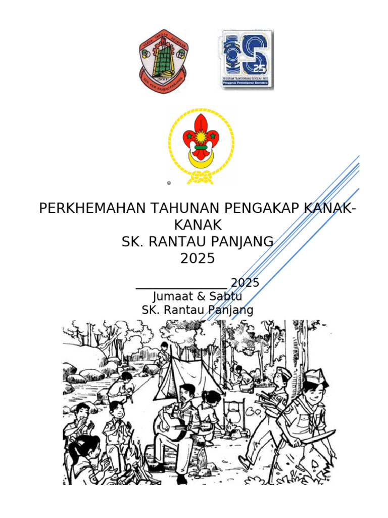 Kertas Kerja Perkhemahan Tahunan Pengakap Kanak-Kanak SKRP 2025 | PDF