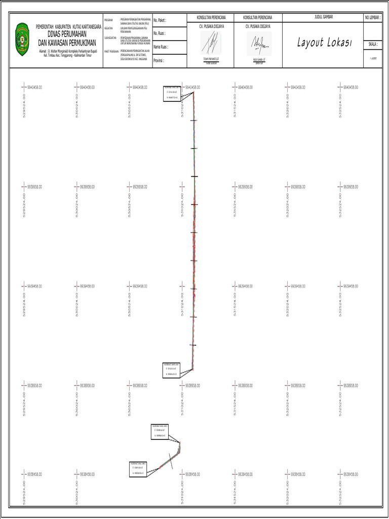 Layout Lokasi: Dinas Perumahan Dan Kawasan Permukiman | PDF