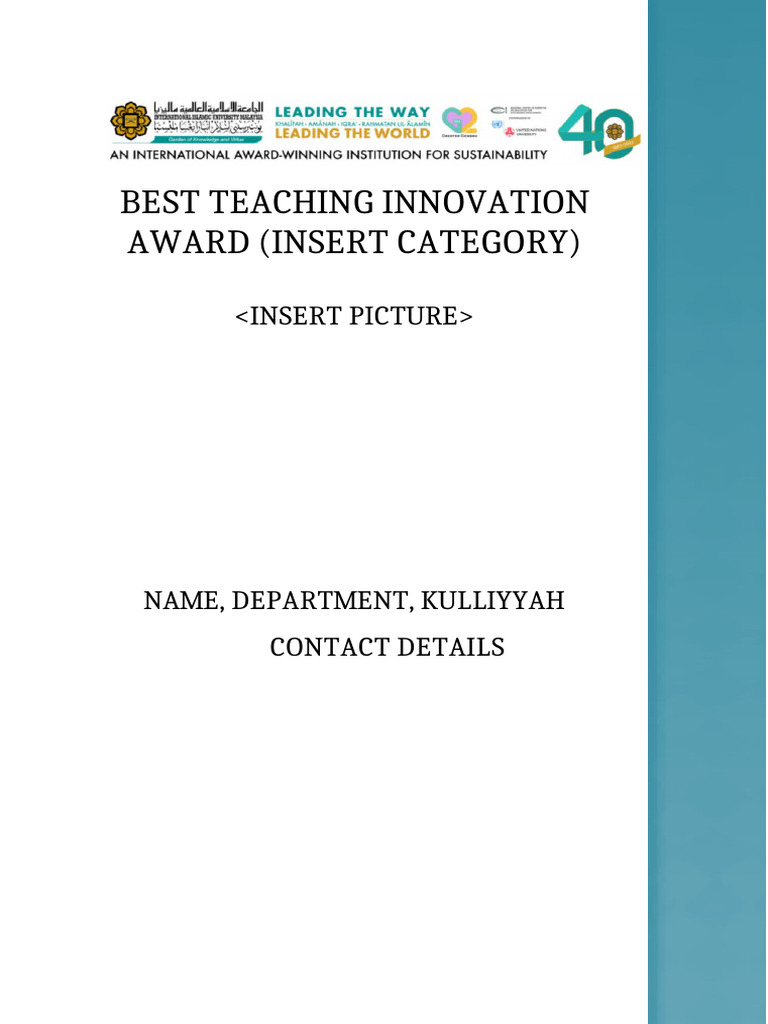 SAMPLE-OF-TEMPLATE-FOR-TEACHING-PORTFOLIO-BEST-TEACHING-INNOV | PDF
