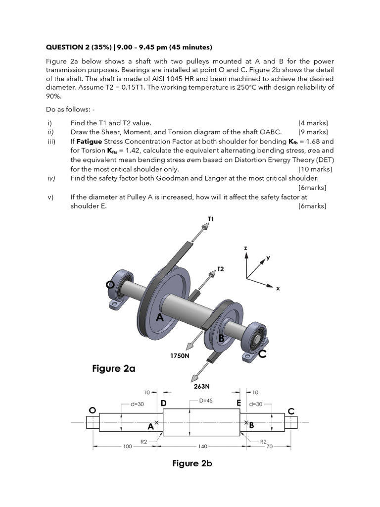 Shaft Design and Stress Analysis Guide | PDF