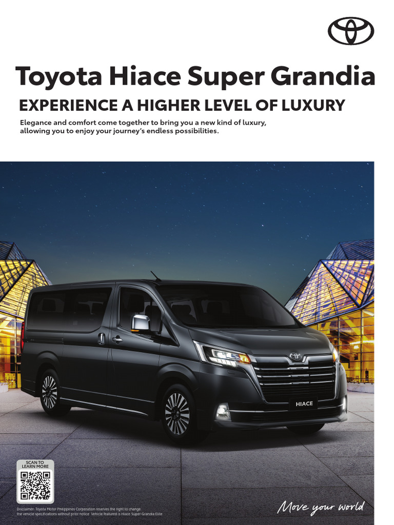 3,306,000 Toyota Hiace Super Grandia | PDF | Vehicle Technology | Land Vehicles