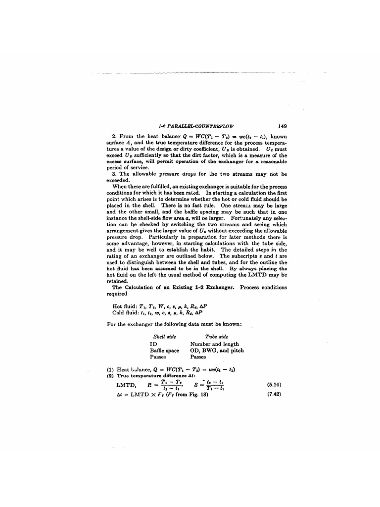 Contoh Peracncangan Shell and Tube - Kern | PDF
