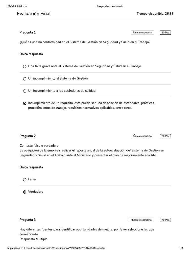 Modulo 5 Cuestionario Final | PDF