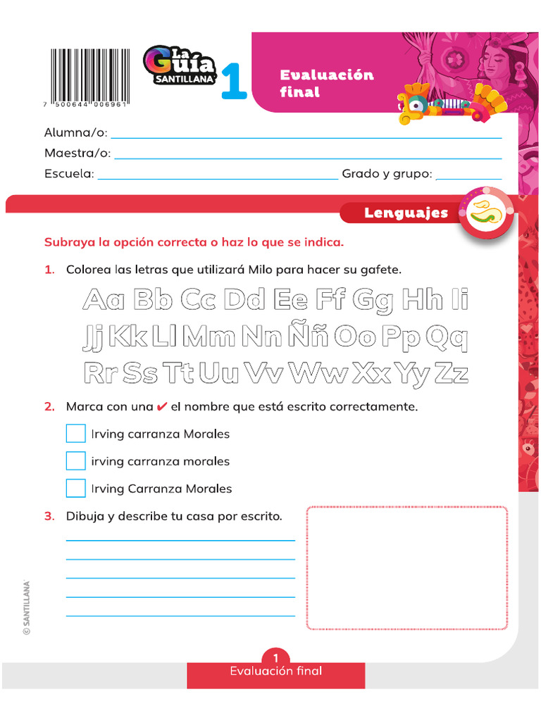 1ro EVALUACION FINAL A | PDF