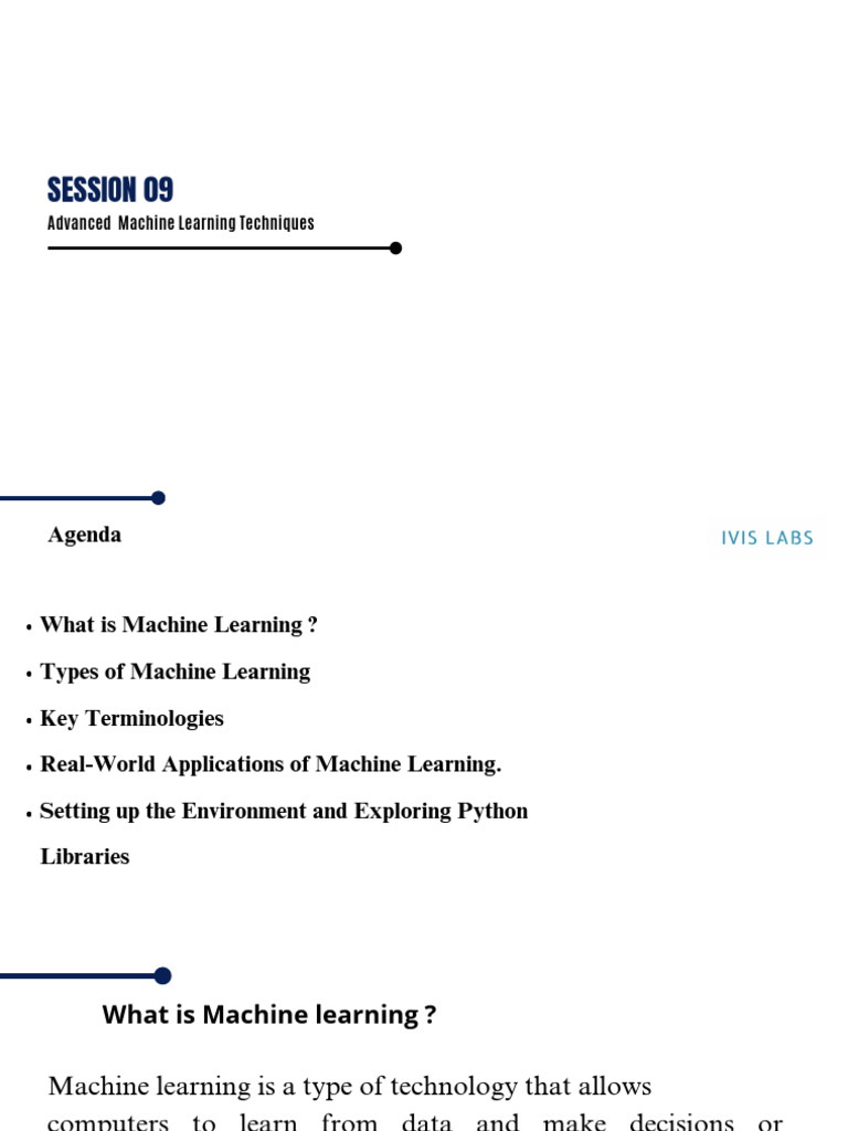 Advanced Machine Learning Techniques | PDF