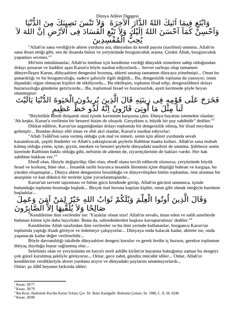 Dnya Ahret Dengesi2 | PDF