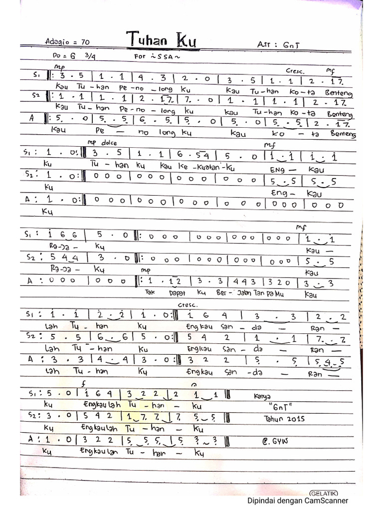TuhanKu (SSA) - 1 | PDF