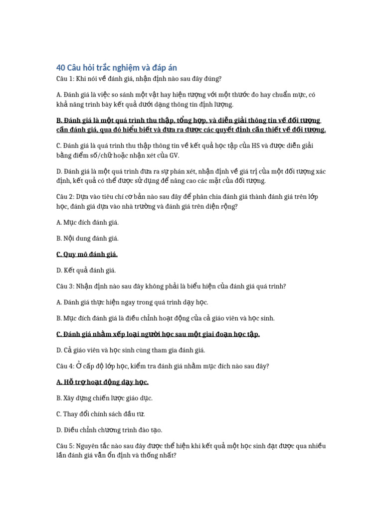40_cau_hoi_trac_nghiem_dap_an | PDF