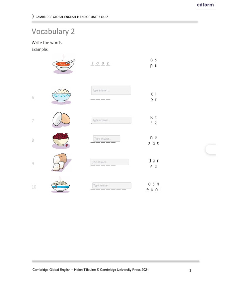 Homework Food | PDF