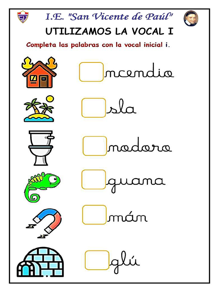 Utilizamos La Vocal I | PDF