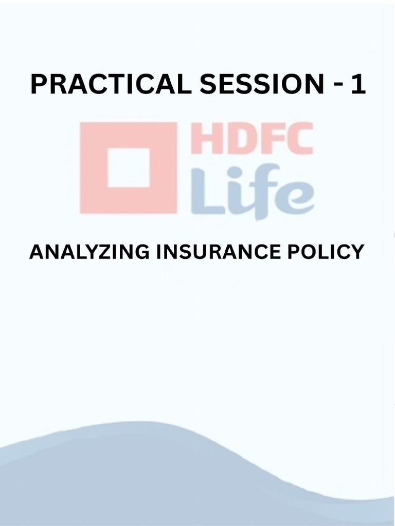 HDFC Insurance | PDF