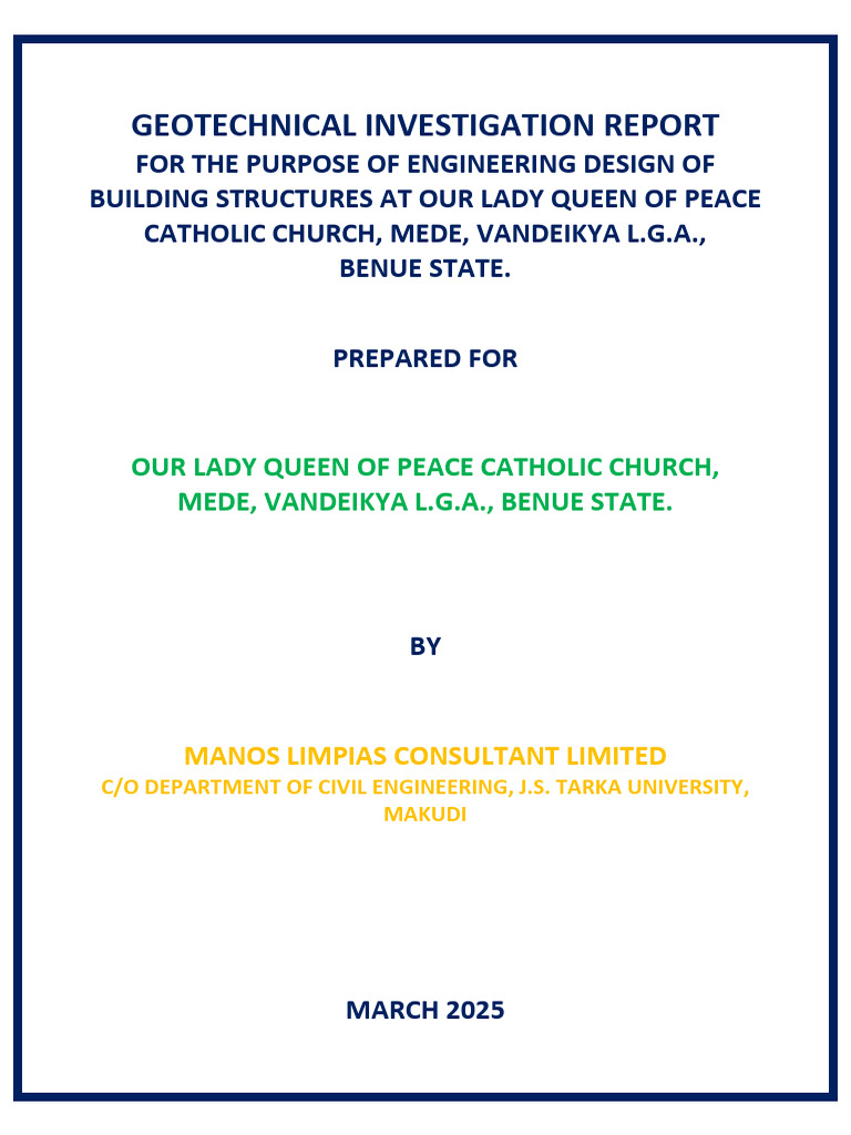 Geotech Report - Our Lady Mede | PDF | Soil | Geotechnical Engineering